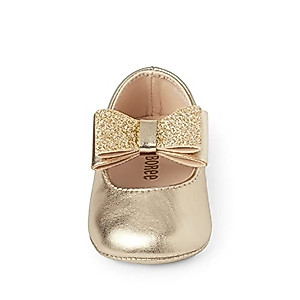 Gymboree, and Toddler Girls Dressy Ballet Flat,Gold,6-12 Months