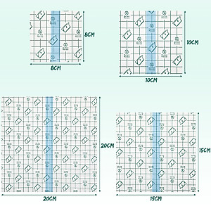 BBTO 100 Pieces Transparent Stretch Adhesive Bandage Waterproof Clear Protective Shower Patch Film Cover Bandages Tattoo Cover up Adhesive Wrap, 4 Sizes(3, 4, 6, 8 Inch)