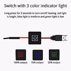 ZJMDUO Dog Jacket with Electric Heating Function,3 Adjustable Temperature,Waterproof,Windproof (XL)
