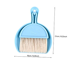 GOOHOCHY 3 Sets Desktop Fan Broom Mini Dustpan Mini Keyboard Mini Desk Corner Cleaning Dustpan Table Crumb Brush Mini Cleaning Broom Computer Broom Mini Dust Broom Clean Keyboard Dust Pan