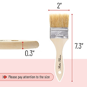 Bates- Chip Paint Brushes, 2 Inch, 9 Pack, Chip Brush, Brushes for Painting, Paint Brushes, 2 Inch Paint Brush, Stain Brushes for Wood, Natural Bristle Paint Brush, Chip Paint Brushes for Paint