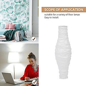 Paper Stand Lampshade Simple Home Lampshade Chic Light Shade Beautiful Lampshade Decorative Light Cover Lamp Accessory Paper Lamp Cover Floor Lamp Cover Fashionable Lampshade