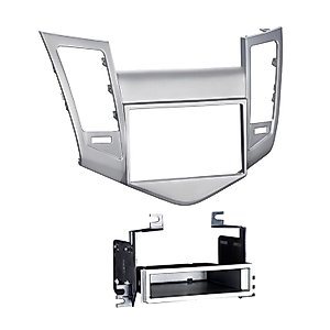 Metra 99-3011S Single/Double DIN Dash Installation Kit for 2011-2015 Chevy Cruz Vehicles,Silver