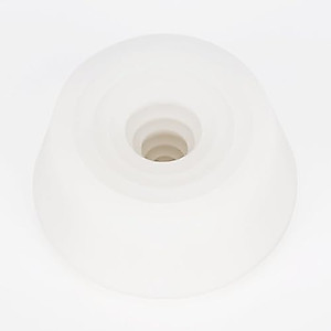 Labasics Filter Adapter Cones, Durable Tapered Collar Silicone Stopper Buchner Funnel Flask Cones Adapter Set, Wear Resistance Smooth Surface, Pack of 9, White