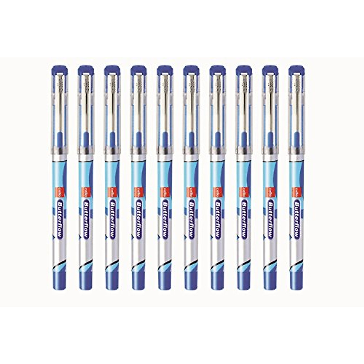 Cello Butterflow Ball Pen Set - Pack of 10 (Blue)