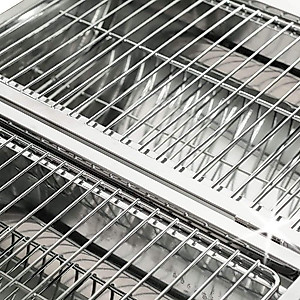 BBQ Grill Outdoor Portable Folding Charcoal Barbecue Desk, Stainless Steel BBQ Grill,charcoal Mini Grill