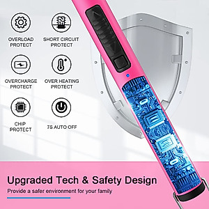 SUPRUS Fluorescent Lighter Glows in The Dark 360°Flexible Neck USB Rechargeable Windproof Triple Safety for Candle Cooking BBQ in Party (Pink)