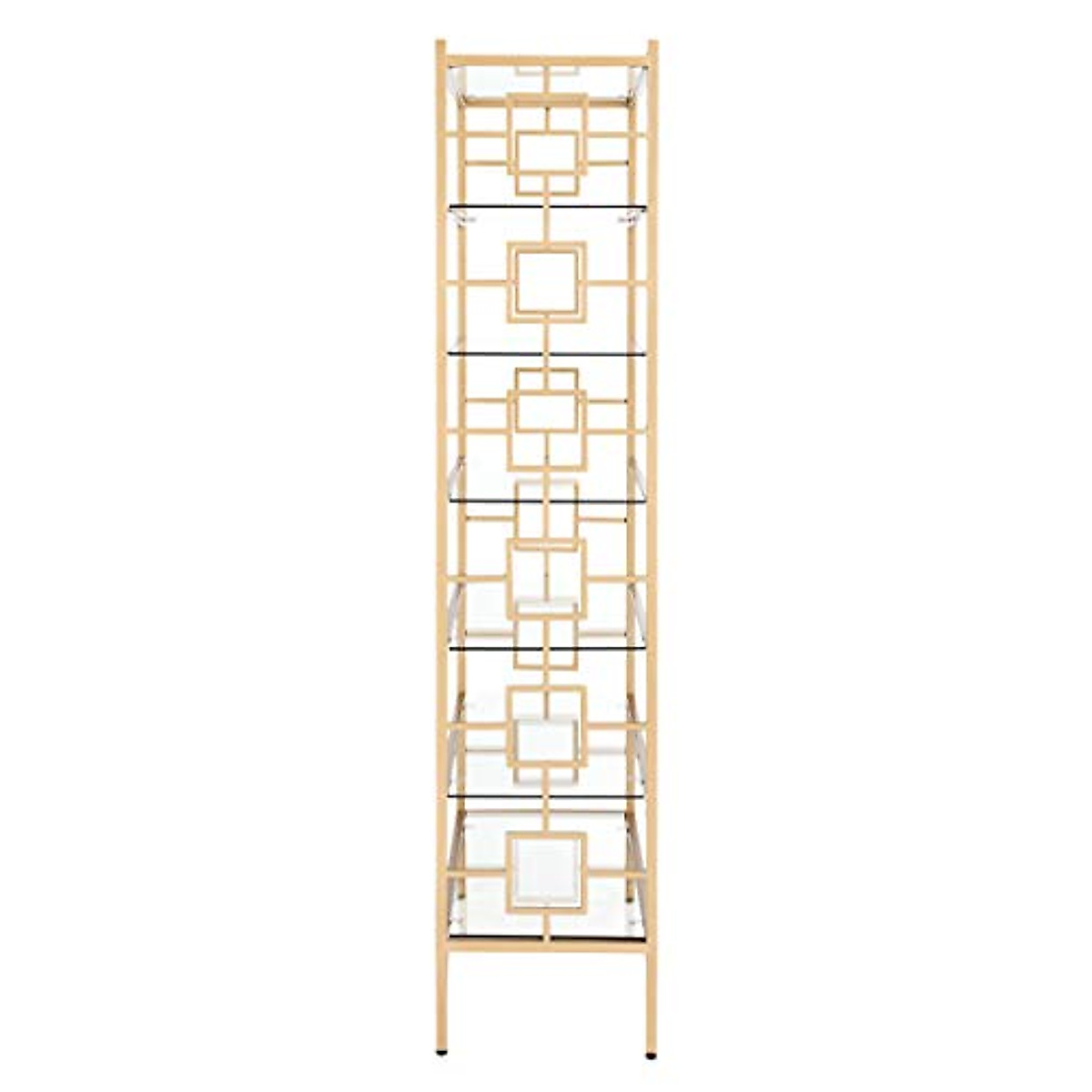 Safavieh Home Collection Brooklyn 7 Tier Etagere, Gold and Clear