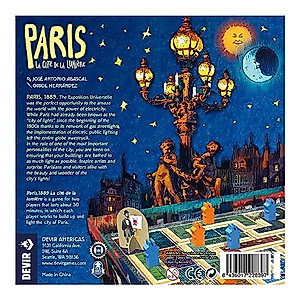 Devir Americas Paris LA CITE DE LA Lumiere Board Game