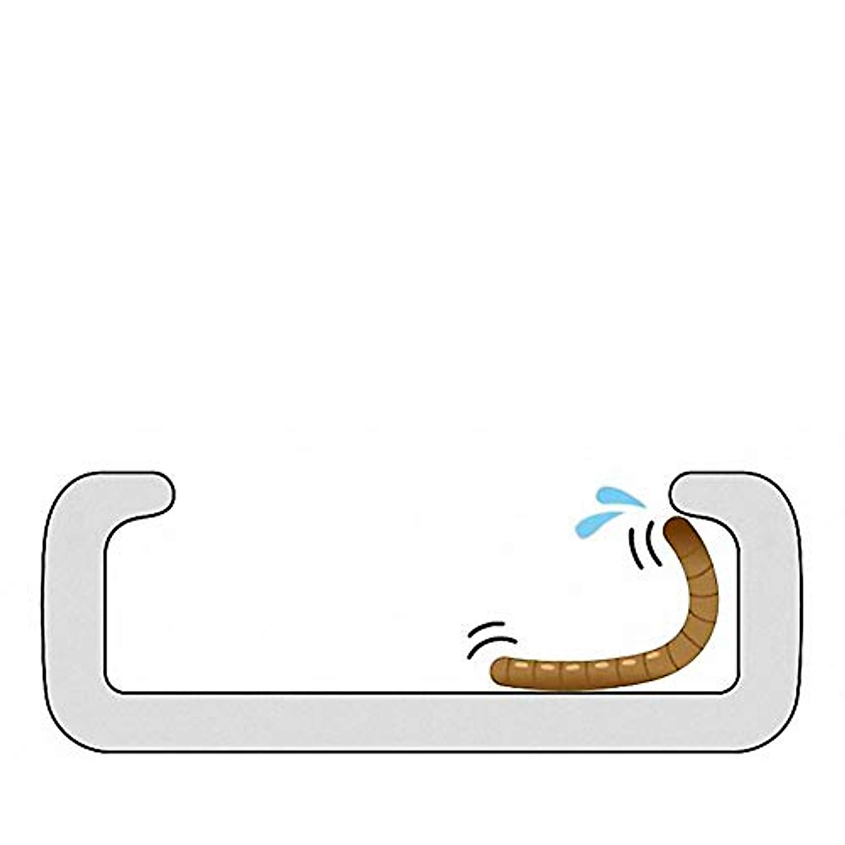 ELDETU Reptile Food Water Dish Worm Bowl Mealworm Feed Feeder Mini Reptile Food Bowl Ceramics Made (S)