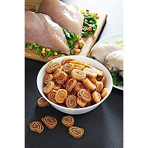 Jungle Calling Chicken Wrapped Dog Treats, Grain Free Soft Chewy Chicken&Codfish Treats for Training Rewards,10.6Ounce