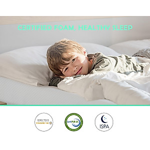 HWGEBY 6 Inch King Size Mattress, King Mattress Bamboo Charcoal Gel Infused Mattress, Green Tea Mattress Certipur US Certified, King Mattress in a Box Firm Mattress for Sleep and Pressure Relief