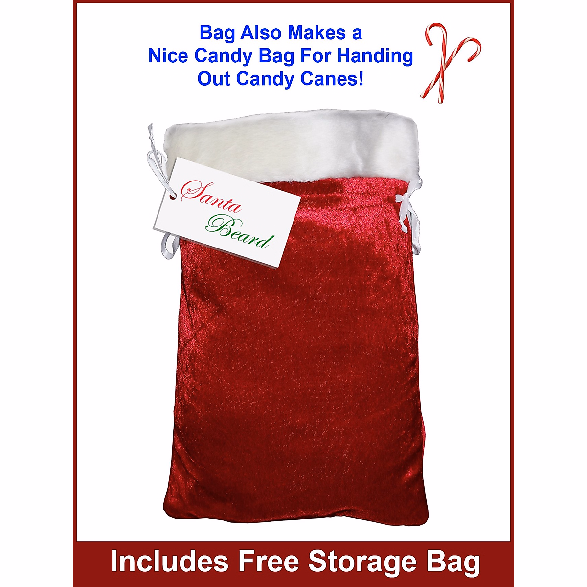 Costume Adventure Deluxe Santa Beard and Wig Set Santa Claus Beard and Wig Santa Clause Beard Set Deluxe Santa Clause Beard and Wig Set - One Size