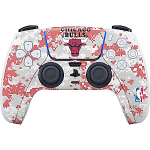 Skinit Decal Gaming skin compatible with PS5 Controller - Officially Licensed NBA Chicago Bulls Digi Camo Design