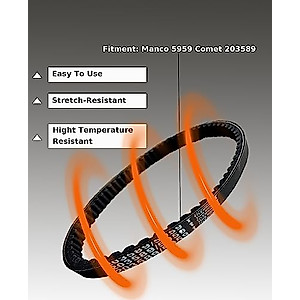 YONQIFON 3 Pack of KT196 Drive Belt for 30 Series Go Kart Drive Belt Fit for Manco 5959 / Comet 203589