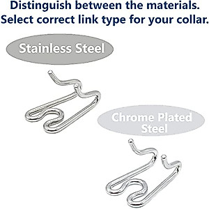 2.25mm Herm Sprenger Prong Collar Extra Links Chrome Plated (3 Pack)