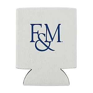Franklin & Marshall College Secondary Logo Can Cooler - Drink Sleeve Hugger Collapsible Insulator - Beverage Insulated Holder