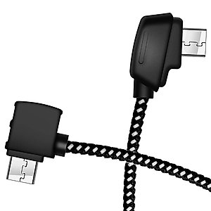 Hanatora 8.14 Inch Micro AB to Standard Micro USB Remote Controller Cable for DJI Mavic Mini,Mini SE,Mavic 2 Pro/Zoom,Mavic Air,Mavic Pro Platinum,Tablet Android Cord(Standard Micro USB Connector)