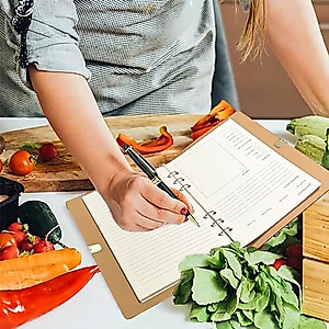 XXINMOH Leather Recipe Book With Index Pages & Templates, The Perfect Recipe Note Book To Write In Your Own Recipes - Simplified Blank Cookbook to Organize Your Recipes (Waterproof Cover)