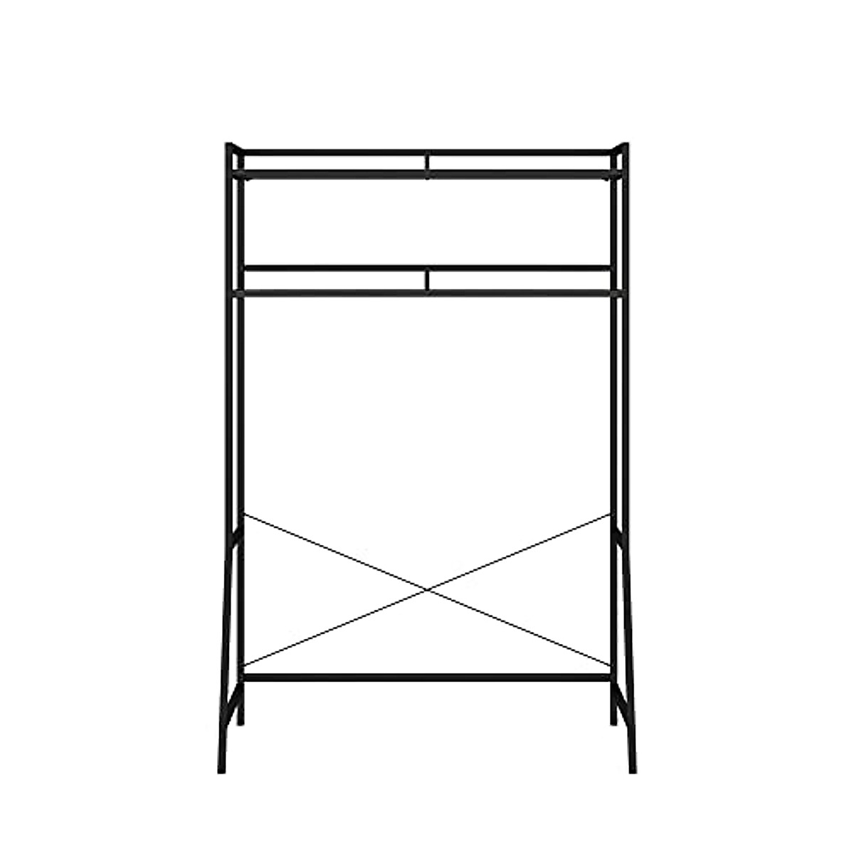 Novogratz Beverly Over-The-Bed Storage for Twin & XL Twin Beds, Black Oak