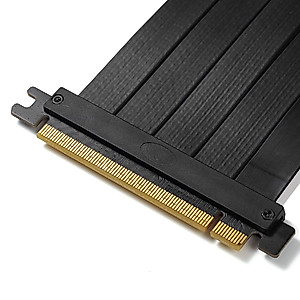 Formulamod Vertical GPU Mounting Bracket Graphics Card Holder Kit with PCI-E 4.0 x16 Riser Cable 90 Degree Right Angle 20cm (Black)