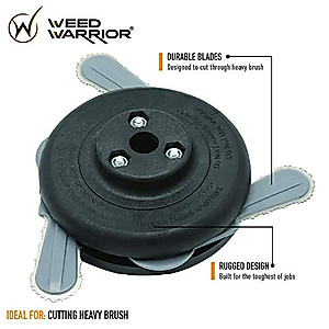 Weed Warrior Brush Cutter Weed Trimmer Blade Head, Universal Fit