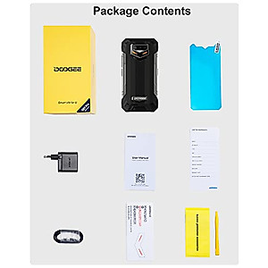 DOOGEE S89 Rugged Smartphone(2022), 12000mAh Massive Battery Android 12 Rugged Phone Unlocked, 33W Fast Charging, 8GB+128GB IP68 Waterproof Cellphone, Night Vision, Breathing Light, NFC, Dual 4G