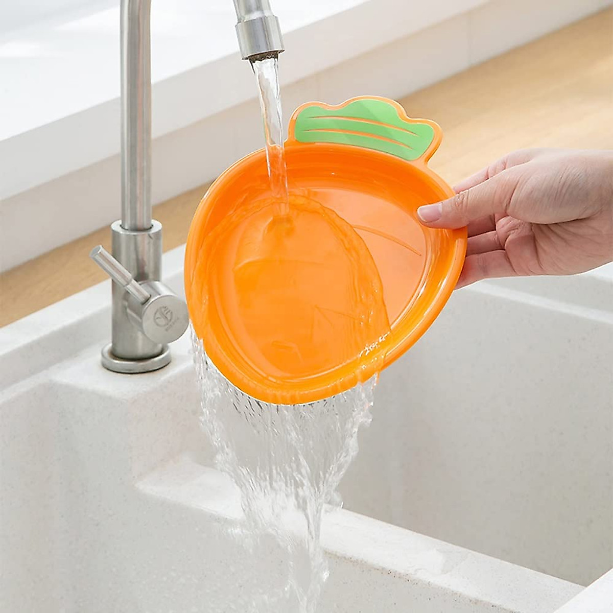 HARAY Salad Bowls Four Carrot-shaped Snack Plate Home Restaurant Snack Plate Table Fruit Snack Snack Snack Candy Dried Fruit Plate Garbage Residue Plate Soy Sauce Dish Salad Bowls