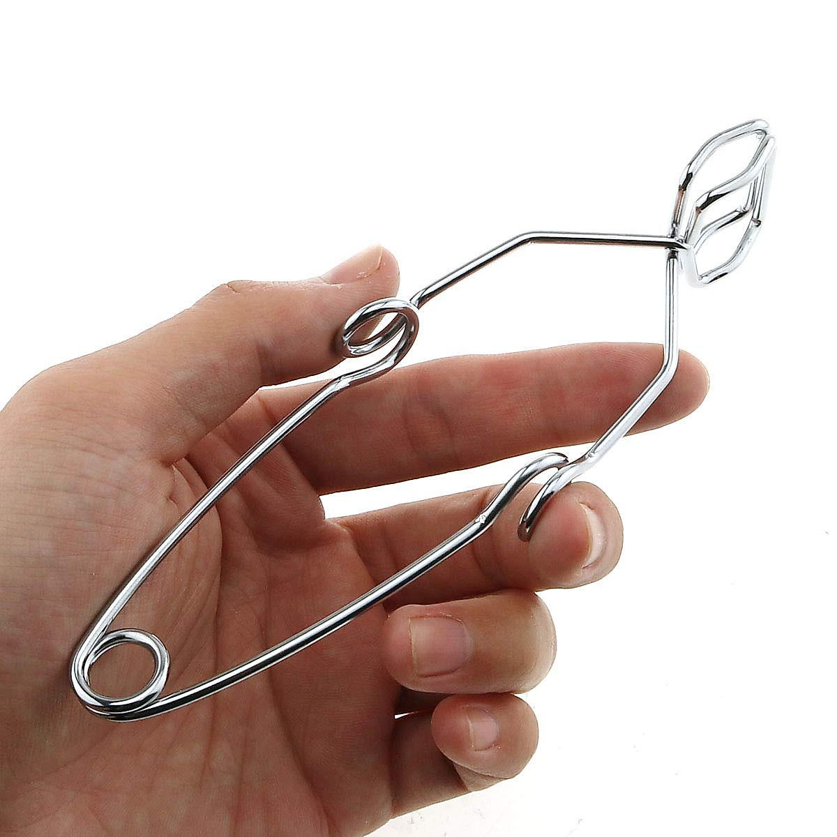 5pcs Spring Steel Test Tube Clip Clamp Labs with Finger Grips Laboratory Experiment Testing Holder Tool,14.5cm / 5.7inch