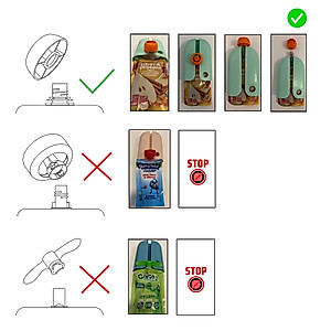 HÅLLIS The Swedish Squeeze Pouch Holder - The Baby Product You Didn't Know You were Missing - Enjoy a Snack on The go - No More Messy Clean-ups - Fits Most Squeeze Pouches - Twin & Tripple Pack Also