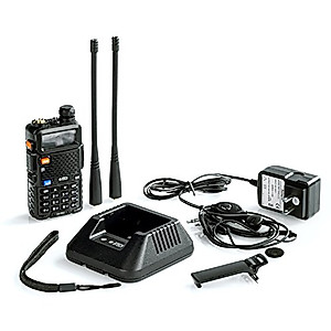 BTECH UV-5X3 5 Watt Tri-Band Radio : VHF, 1.25M, UHF, Amateur (Ham), Includes Dual Band Antenna, 220 Antenna, Earpiece, Charger, and More Two-Way Radio
