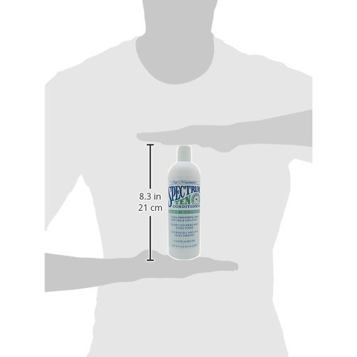 Chris Christensen Spectrum Ten Dog Conditioner, Groom Like a Professional, Gentle Cleansing, Leaves Coat Soft & Silky, Gorgeous Shine, Made in the USA, 473ml