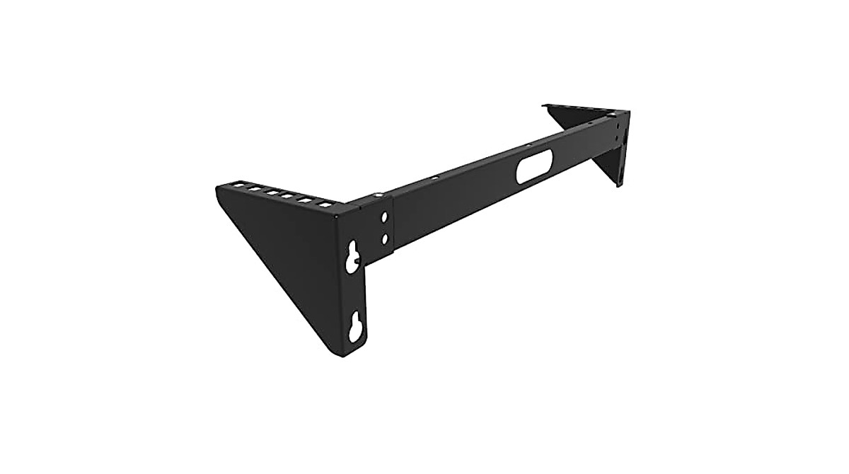 QiaoYoubang 2U Foldable Wall Mount Bracket for Network Equipment