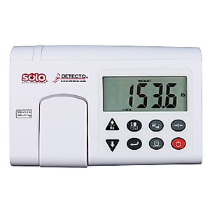 Detecto, Solo Digital Physicians Scale, Mechanical Height Rod, 550 lb x 0.2 lb / 250 kg x 0.1 kg