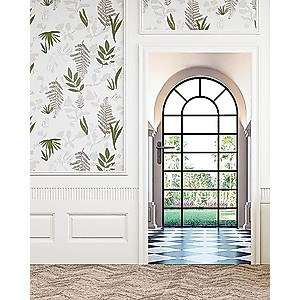 Contact Paper Floral Peel and Stick Wallpaper Modern Leaf Contact Paper Removable Wallpaper Decorative Self Adhesive Wallpaper 17.3" x 118.1"