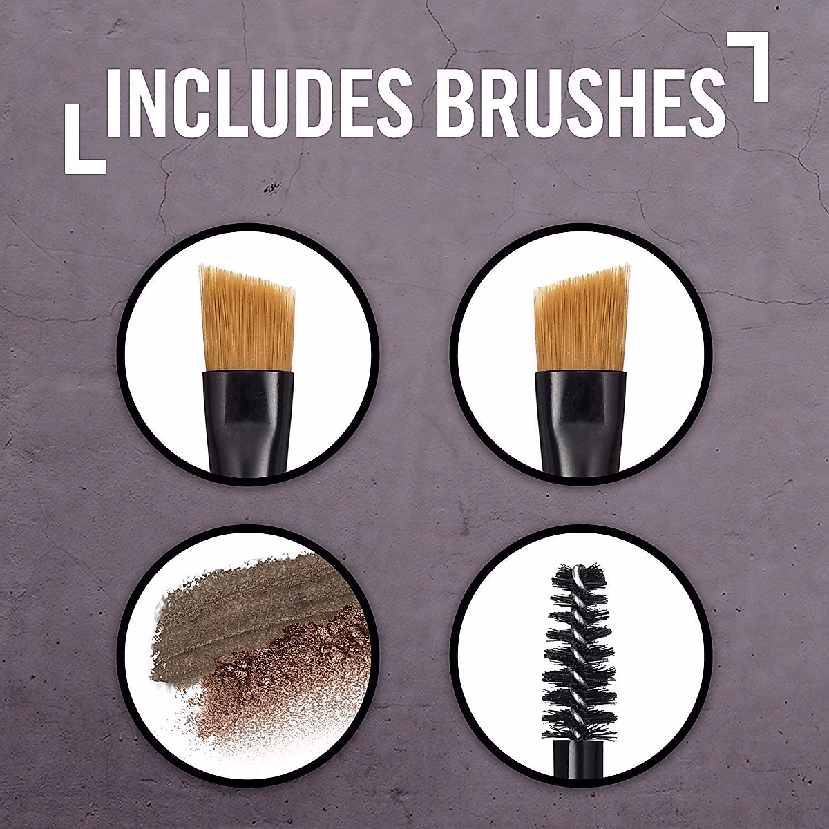 Rimmel London Brow This Way Eyebrow Sculpting Kit, Powder & Wax Duo for Ideally Groomed Brows, Dark Brown, 2.4 g