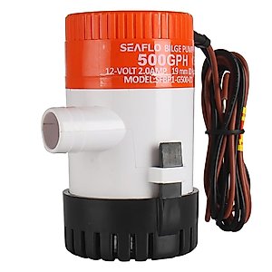 SEAFLO 01-Series 500 GPH Bilge Pump 12v 4-Year Warranty!