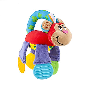 Nuby Floppers Plush Teether, Monkey