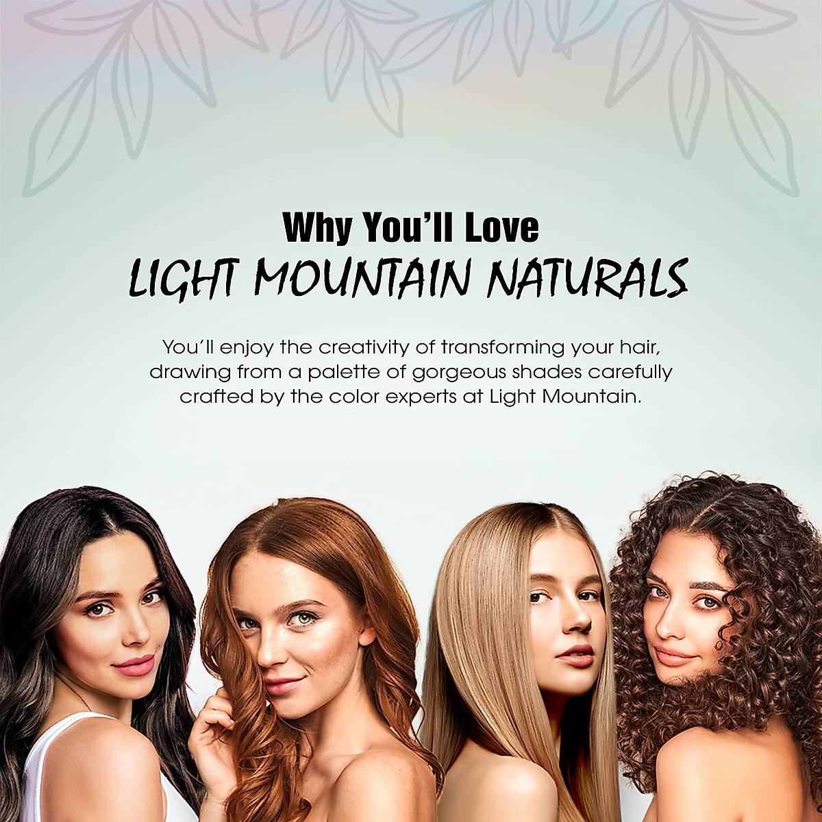 Light Mountain Henna Hair Color & Conditioner - Neutral Hair Dye for Men/Women with Conditioning Botanicals for Shiny Hair, 16 Oz