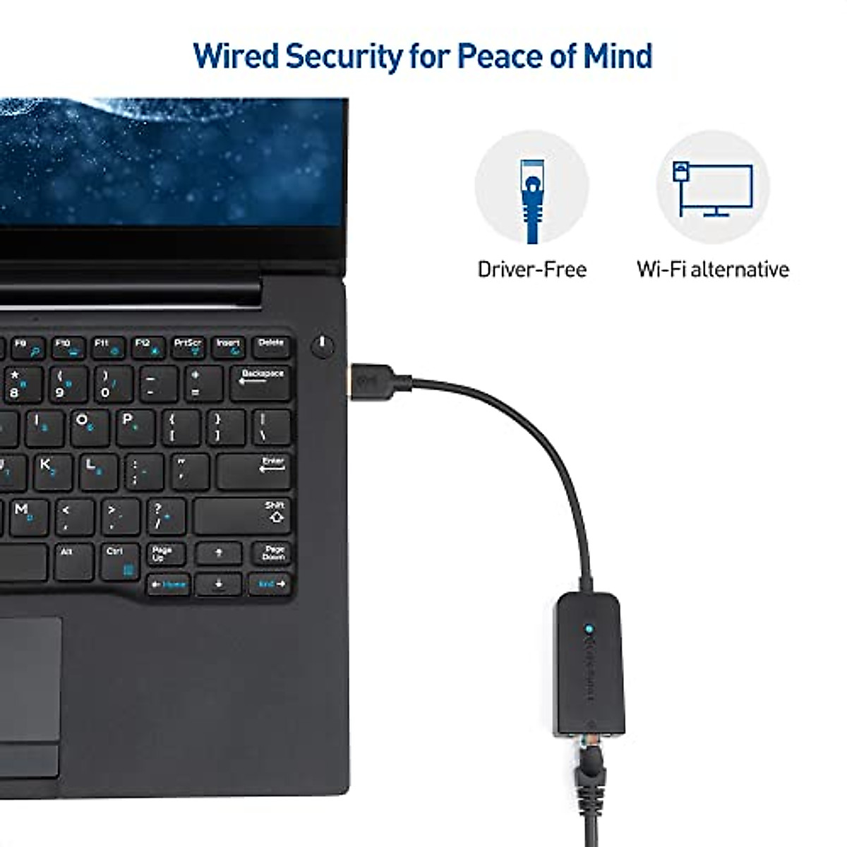 Cable Matters Plug & Play USB to Ethernet Adapter with PXE, MAC Address Clone Support (Ethernet to USB 2.0 Adapter, Ethernet Adapter for Laptop) Supporting 10/100 Mbps Ethernet Network in Black