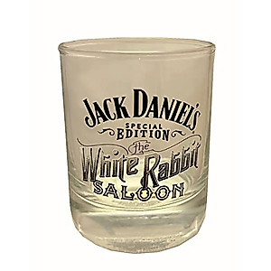 M. CORNELL IMPORTERS Jack Daniel's White Rabbit Saloon Shot Glass Official Licensed Glassware