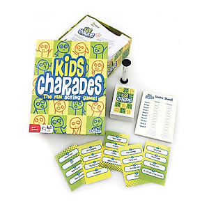Outset Media Outset Kids Charades - Children's Game - Family Game - Features 300 Charades - Develops Critical Thinking, Builds Imagination, and Supports Creativity - for 3 or More Players - Ages 7+