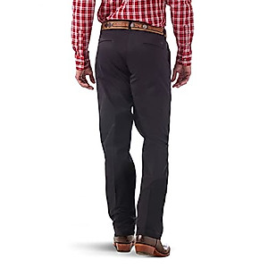 Wrangler mens Pleated Front Casual Pants, Black, 38W x 30L US