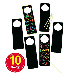 Baker Ross Scratch Art, 23cm, Assorted 10 Pack