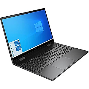 HP Envy x360 15-ee1083cl 15.6" Touchscreen Convertible 2 in 1 Notebook, AMD Ryzen 7 5700U, 12GB DDR4 SDRAM, 512GB SSD, AMD Radeon Graphics, Windows 10 Home, Nightfall Black Aluminum (369S8UA#ABA)