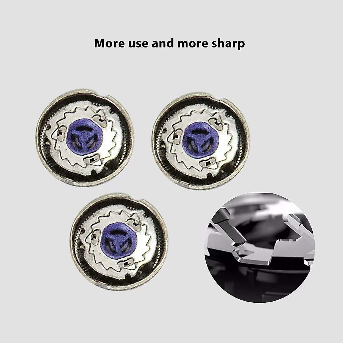 HQ56 Replacement Shaver Head compatible with Norelco HQ56/52 Reflex Plus and Micro Action Electric Razor Replacement Heads Compatible with Norelco 6613X, 6843XL, 6853XL, 6863XL, 6940LC, 31DB, 40DB