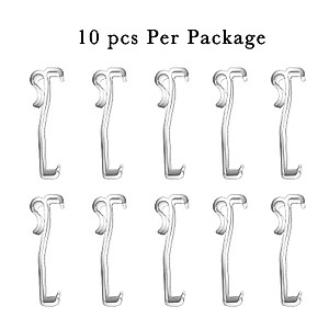10 PCS 2.5 Inches Plastic Valance Clips for Blinds, Blind Clips for Valance Replacement Clips, Window Blind Clips, Wood Blind Valance Clips, Blind Channel Cover Clips