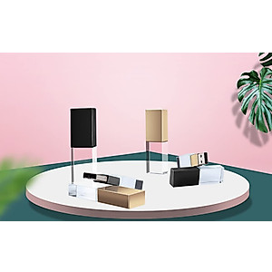 64GB USB 2.0 Flash Drive Novelty Gold Crystal LED Light Glass Transparent Rectangle Shape Pen Drive Thumb Drive Memory Stick Memoria USB Pendrive Wedding Gift