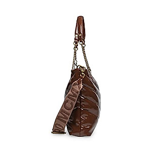 Steve Madden Cameo-P Patent Tote, Chocolate