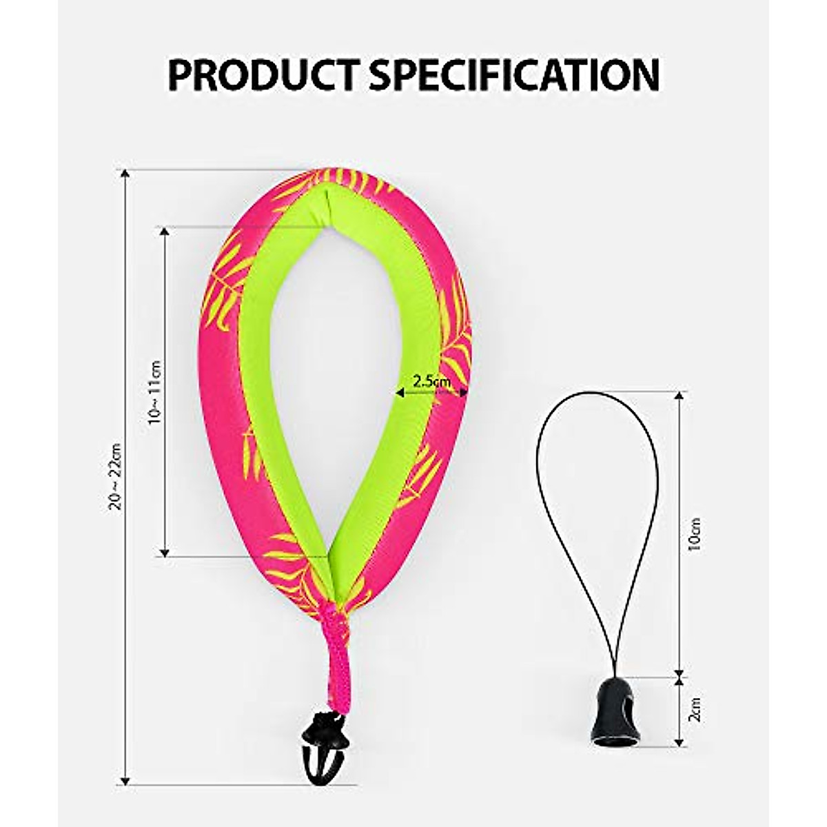 Ringke Waterproof Float Strap (2 Pack), Underwater Floating Strap, Wristband, Hand Grip, Lanyard Compatible with Camera, Phone, Key and Sunglasses (Palm Leaves & Navy Stripes)